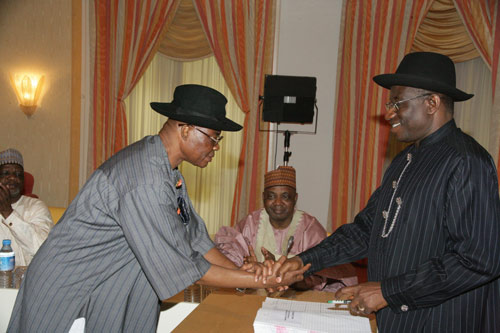 President Goodluck Jonathan Sworn In Four Special Advisers at the State ...